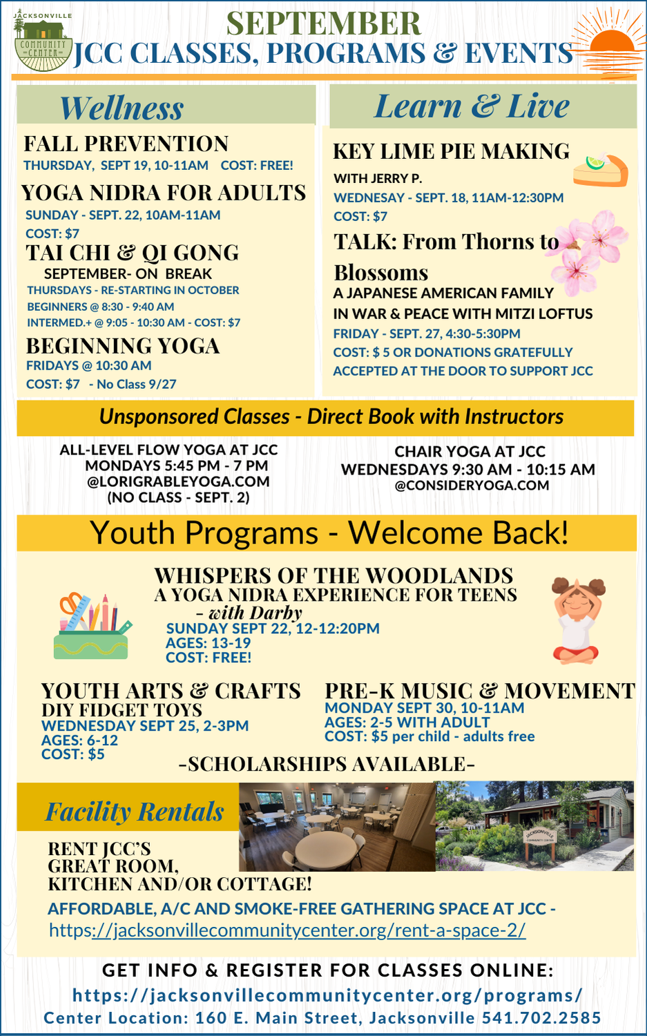 Jacksonville Community Center - Events, Event Space Rental, Classes